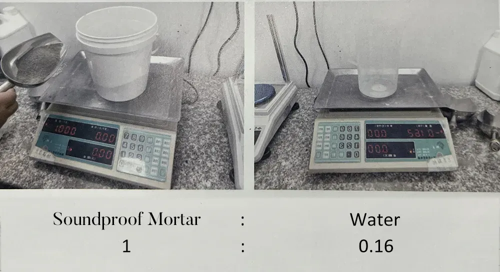 Soundproof Mortar Sound Deadening Insulation Sound Insulator for Home